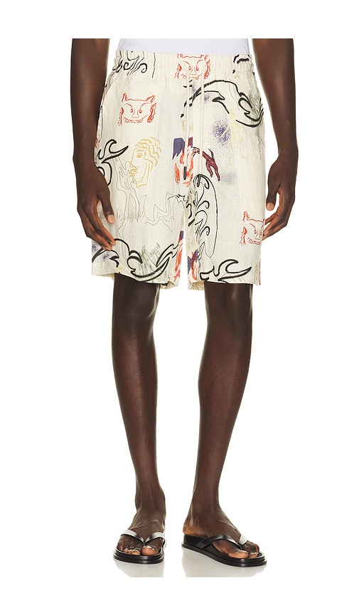 OAS OAS Nicola Printed Linen Shorts